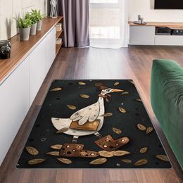 Teppich Ente im Herbst