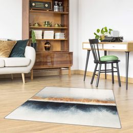 Teppich Goldener Horizont Aquarell