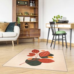 Teppich Boho Blätterzweig IV