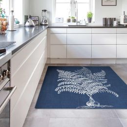 Teppich Denim Pflanzenstudie VI