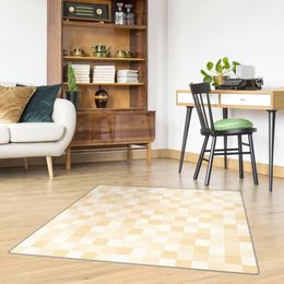Teppich Geometrisches Muster Mosaik Gelb