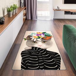 Teppich Katze in Rollkragenpullover