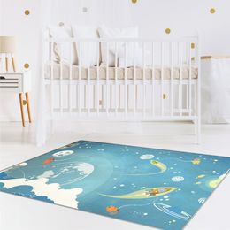 Teppich No.MW16 Buntes Weltraumtreiben