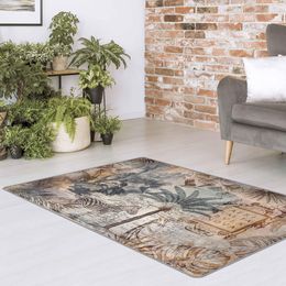 Teppich Vintage Collage Landkarte Afrika