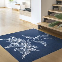 Teppich Denim Pflanzenstudie II