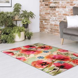 Teppich Watercolor Poppies