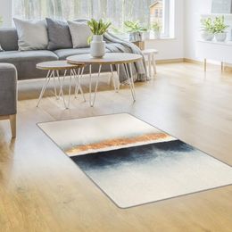 Teppich Goldener Horizont Aquarell