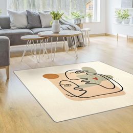 Teppich Picasso Interpretation - Wangenkuss