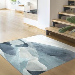 Teppich Wogen in Blau I