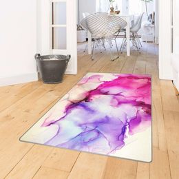 Teppich Farbkomposition in Pink und Lila