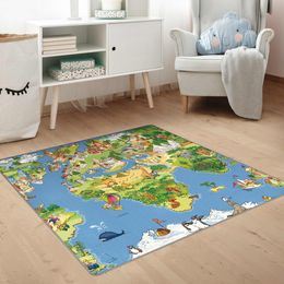 Teppich Great and Funny Worldmap