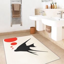 Teppich Fisch mit Roten Blasen