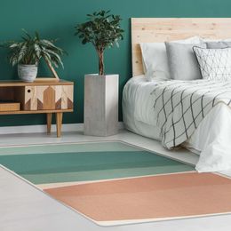 Teppich Modernes Türkis und Pink