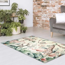 Teppich Aquarell Afrika Tiere