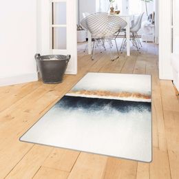 Teppich Goldener Horizont Aquarell