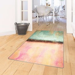 Teppich Pastell Sommer mit Gold
