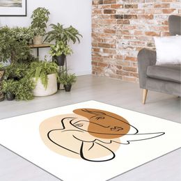 Teppich Picasso Interpretation - Dame mit Taube