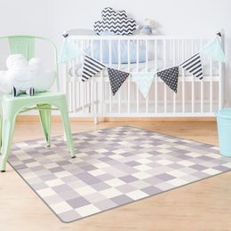 Teppich Geometrisches Muster Mosaik Flieder