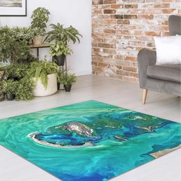 Teppich NASA Fotografie Kaspisches Meer