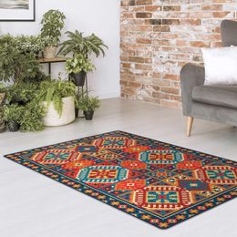 Teppich Farbenfroher Kelim Teppich