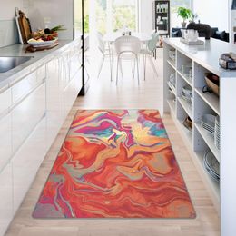 Teppich Spiel der Farben Goldenes Feuer