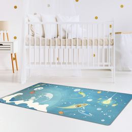 Teppich No.MW16 Buntes Weltraumtreiben