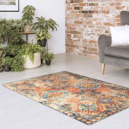 Teppich Farbenfroher Kelim Teppich Vintage