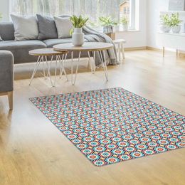 Teppich Orientalisches Muster mit bunten Blüten