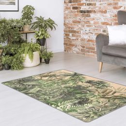Teppich Dschungelpflanzen in Grün