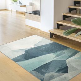 Teppich Wogen in Blau IV