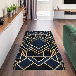 Teppich Art Deco Gold