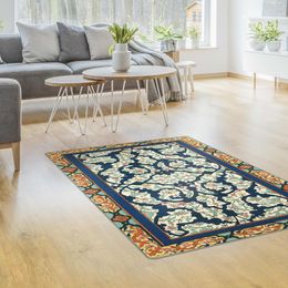 Teppich Altmodischer Blauer Teppich