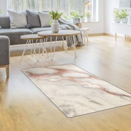 Teppich Marmoroptik mit Glitzer