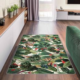 Teppich Bunter tropischer Regenwald Muster