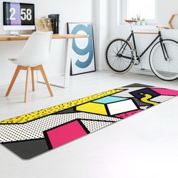 Teppich Komposition Neo Memphis Punkte und Striche