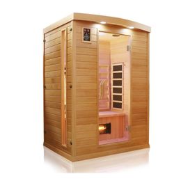 Dewello&reg; Infrarotkabine Infrarotsauna PIERSON 135cm x 105cm inkl. 5 Vollspektrumstrahler, 3 Karbonstrahler, 2 Personen