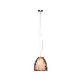 Brilliant Lampe Relax Pendelleuchte 30cm bronze/chrom 1x A60, E27, 60W, g.f. Normallampen n. ent. In der Höhe einstellbar / Kabel kürzbar Für LED-Leuchtmittel geeignet