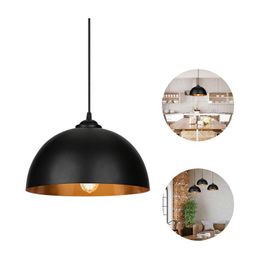 Tolletour - 2x led Pendelleuchte Decke Mount Beleuchtung Hängelampe Pendellampe Industrie - schwarz