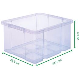 Novaliv - 5x Aufbewahrungsbox 5x Aufbewahrungsbox, 5x Deckel - Transparent