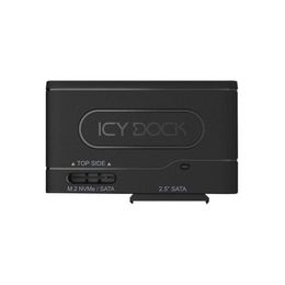 ICY BOX Icy dock EZ-Adapter MB104U-1SMB - storage controller - M.2 Card (PCIe NVMe & SATA) / SATA SSD - USB 3.2 (Gen 2)