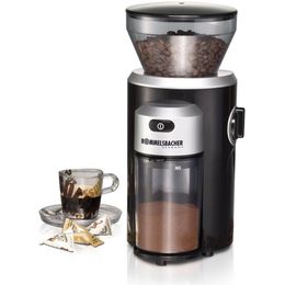 Rommelsbacher Kaffeemühle EKM 300, 150 W, Kegelmahlwerk, 220 g Bohnenbehälter, schwarz|silberfarben