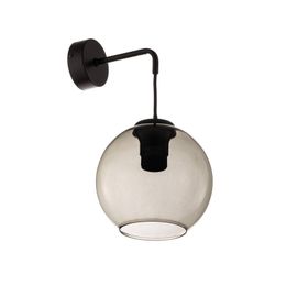 Euluna Nowodvorski Lighting Wandleuchte Vetro mit rauchgrauem Glasschirm