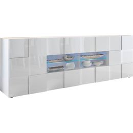Sideboard Lc "Dama" Sideboards weiß (weiß hochglanz lack) Sideboards Breite 241 cm