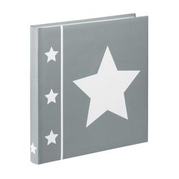 Hama Fotoalbum Jumbo Album "Skies", 30x30 cm, 60 weiße Seiten, Sterne, grau