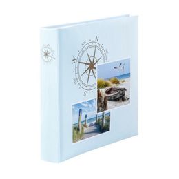 Hama Fotoalbum Jumbo Album Compass 30x30 cm, 100 weiße Seiten, max. 400 Fotos, bunt