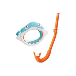 Intex Tauchset Kinder Schnorchel + Hai Taucherbrille Set Tauchermaske Schwimmbrille