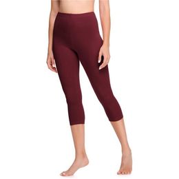 Ladeheid Leggings Damen 3/4 Capri Leggings aus Baumwolle LA40-132 (1-tlg) elastischer Bund