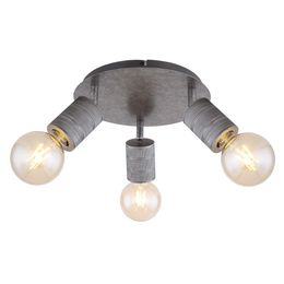 Globo Lighting - FREDDY - Strahler Metall silber, 3x E27