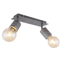 Globo Lighting - FREDDY - Strahler Metall silber, 2x E27