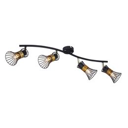 Globo Lighting - PURRA - Strahler Metall schwarz, 4x E14